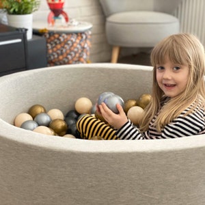 Ball Pit + 200 Balls Included - Gray, Bllebad, Bllepool - Etsy
