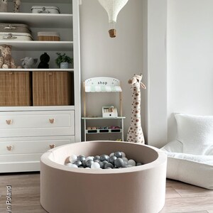 Beige Ball-pit Round +300 Balls Included - Etsy