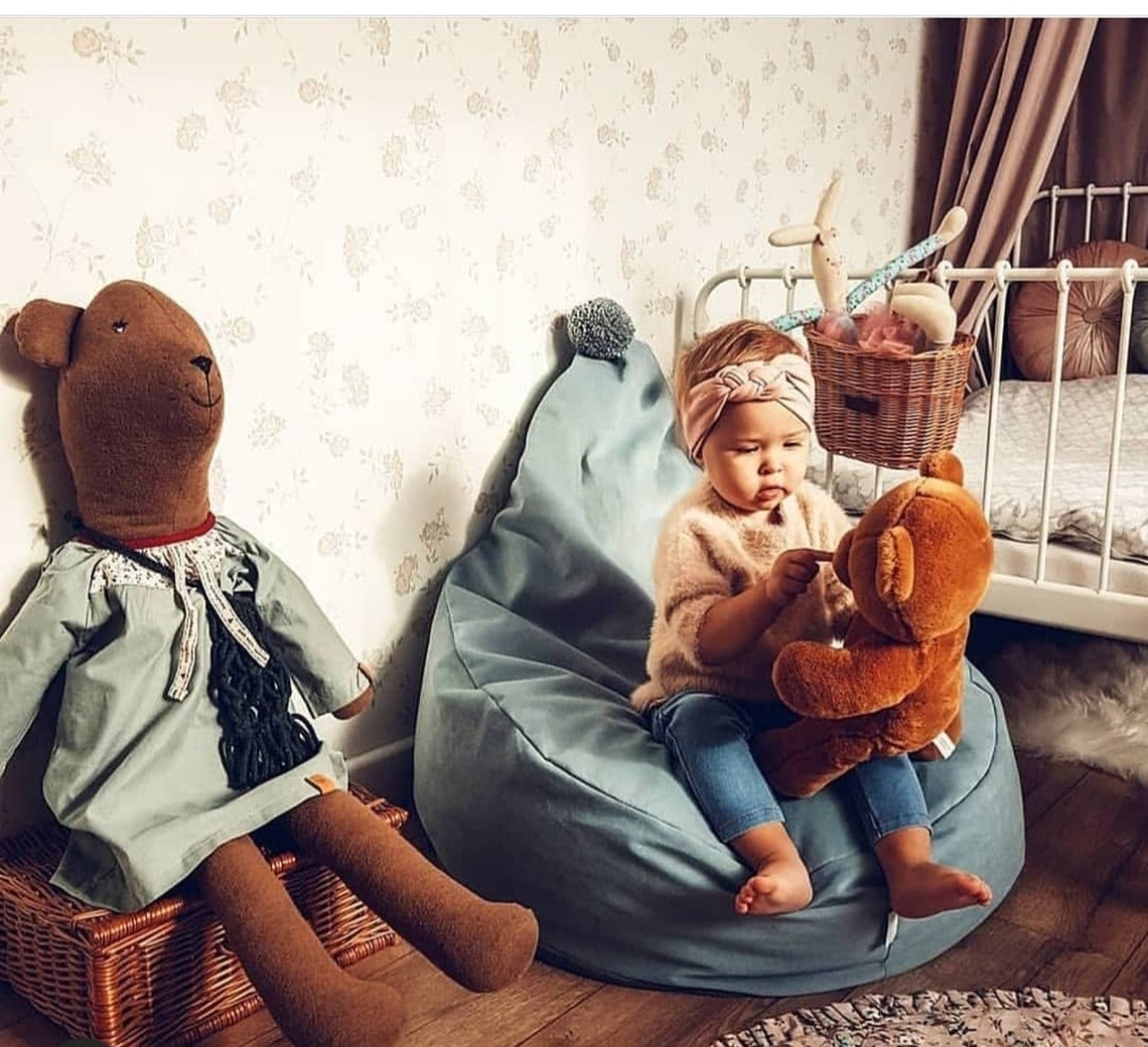 Bean Bag for Kids | Small Pouf for Kids | Floor Pouf | Big Pouf for ...