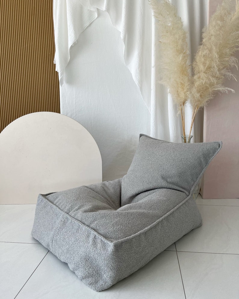 BOUCLE Bean Bag for Kids | Floor Cushion | Bean Bag Chair | Boho ...