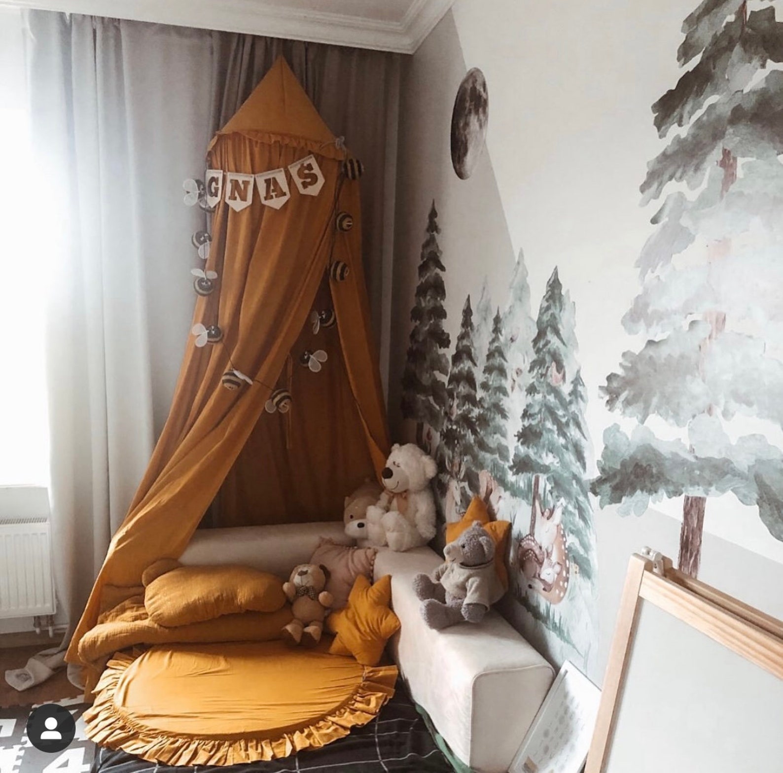 Cotton Canopy Crib Canopy Play Nursery Canopy Canopy With - Etsy