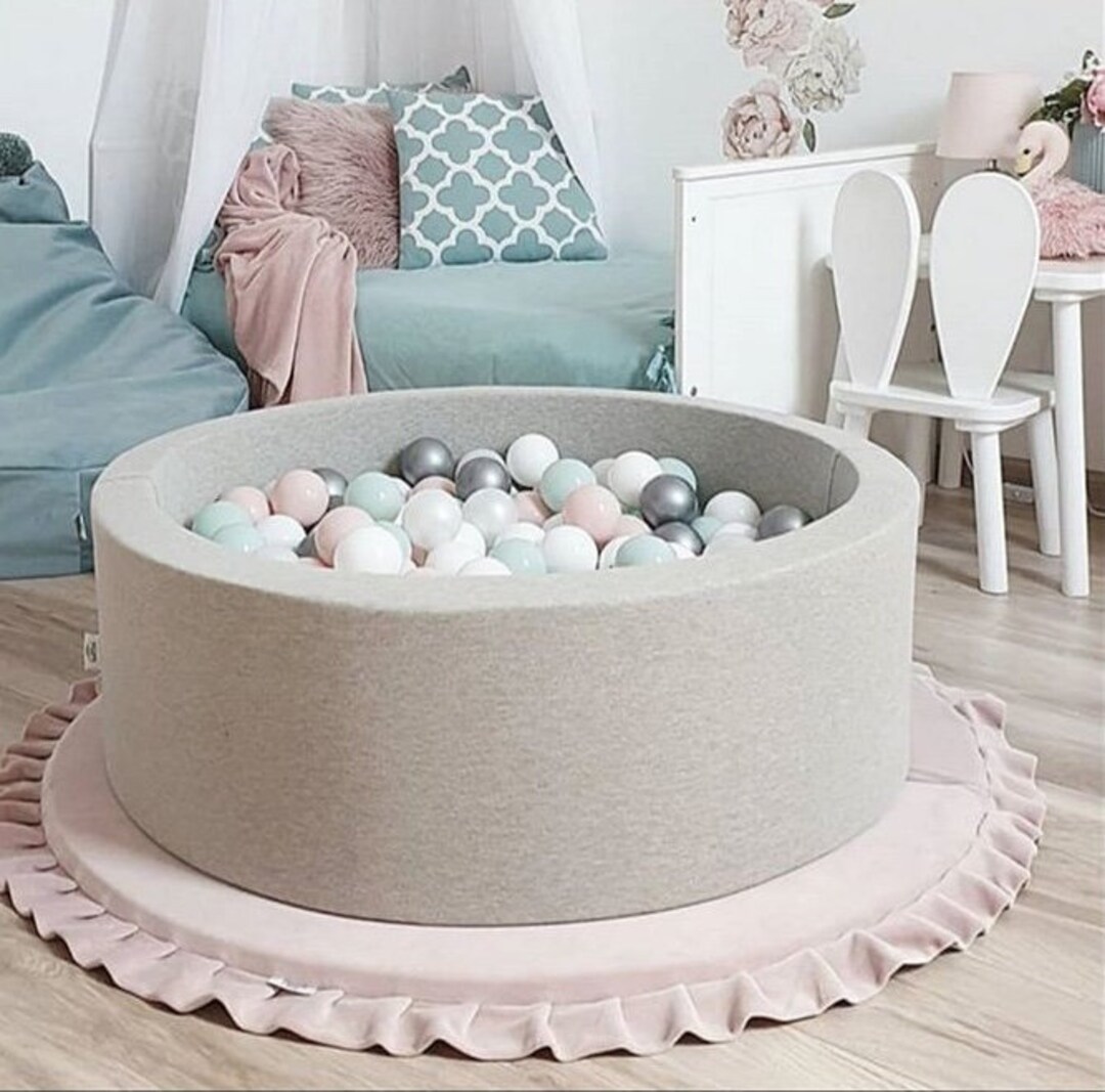 Ball Pit 200 Balls Included Gray Ball Pit Kids Ball Pit - Etsy