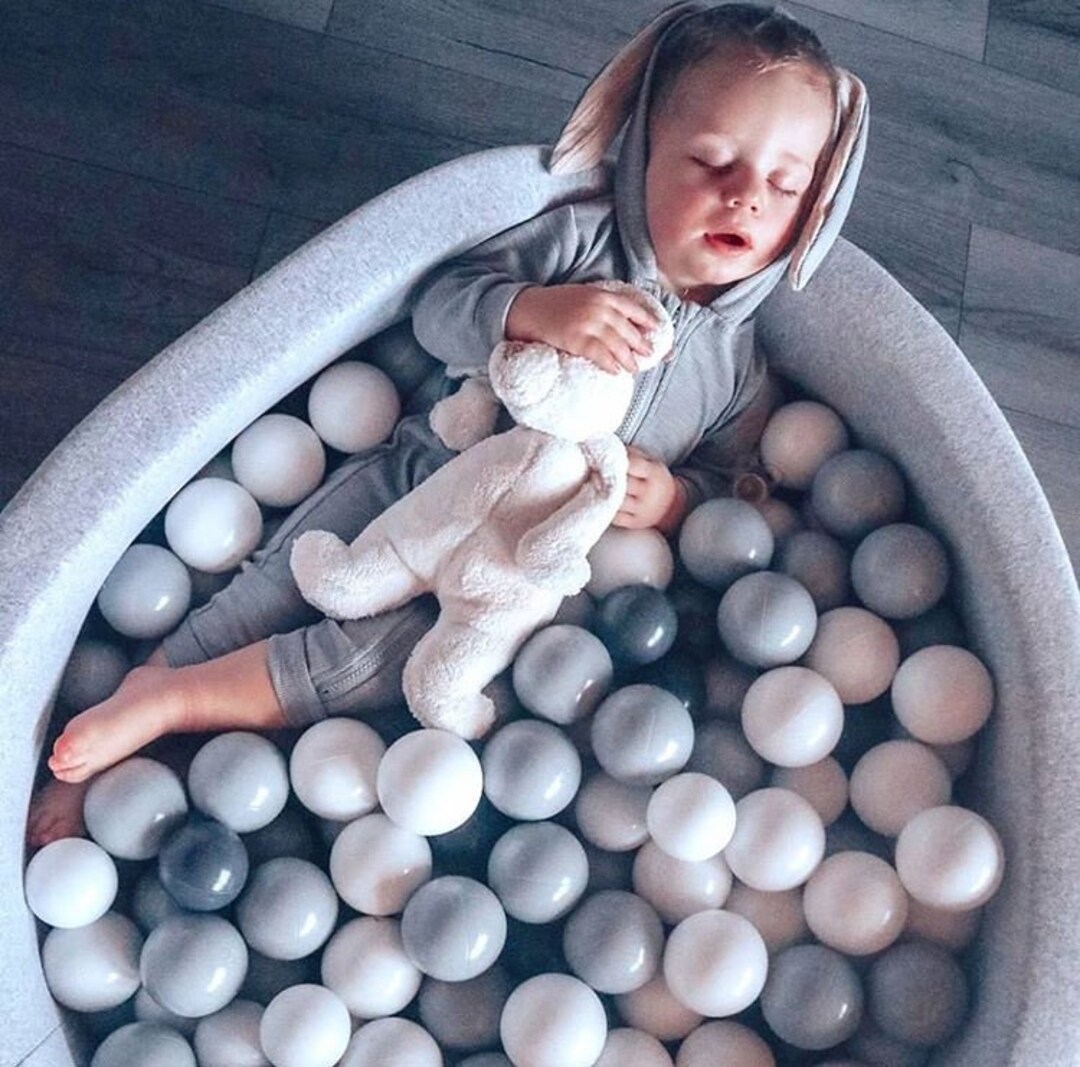 Ball Pit 200 Balls Included Gray Ball Pit Kids Ball Pit - Etsy