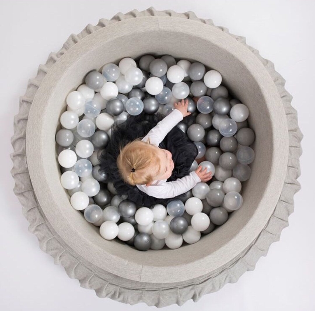 Ball Pit 200 Balls Included Gray, Ball Pit Kids, Ball Pit Foam, Ball ...