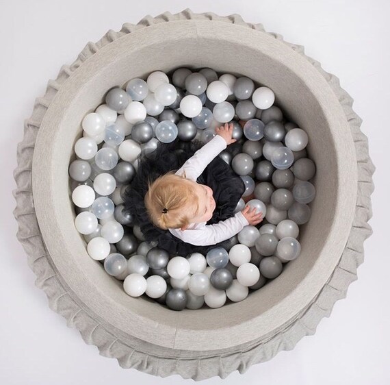 Ball Pit 200 Balls Included Gray Ball Pit Kids Ball Pit - Etsy