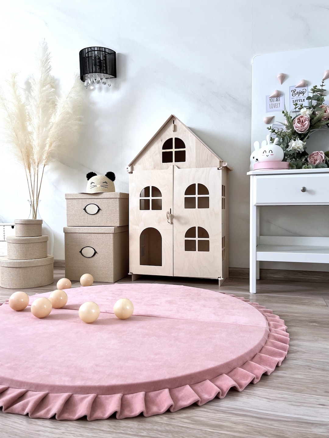 Velvet Foldable Play Mat | Padded Play Mat | Play Mat for Children ...