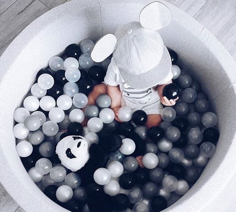 Ball Pit 200 Balls Included Gray Ball Pit Kids Ball Pit - Etsy