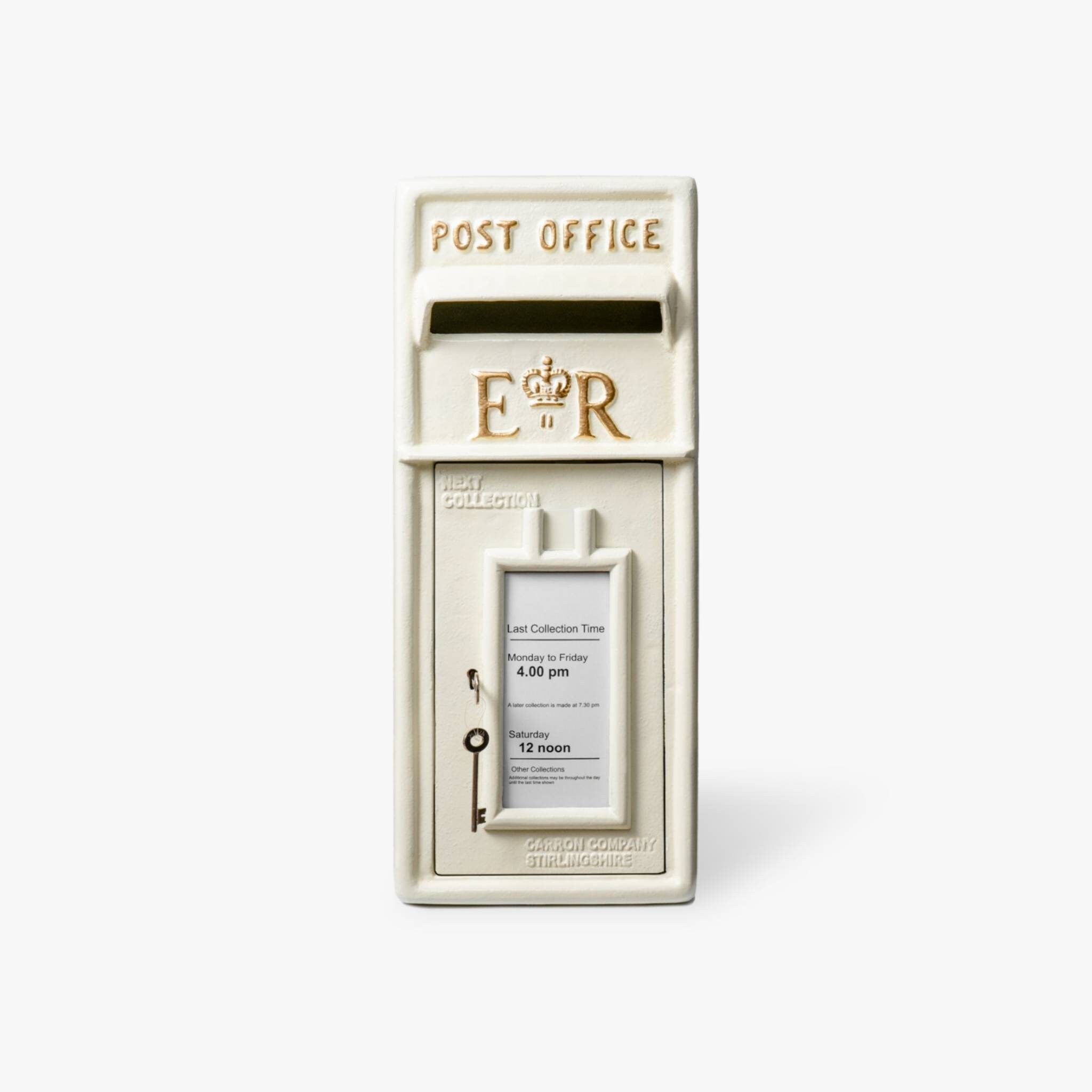 Royal Mail ER Post Box Cast Iron Mailbox Ivory Stand/wall - Etsy