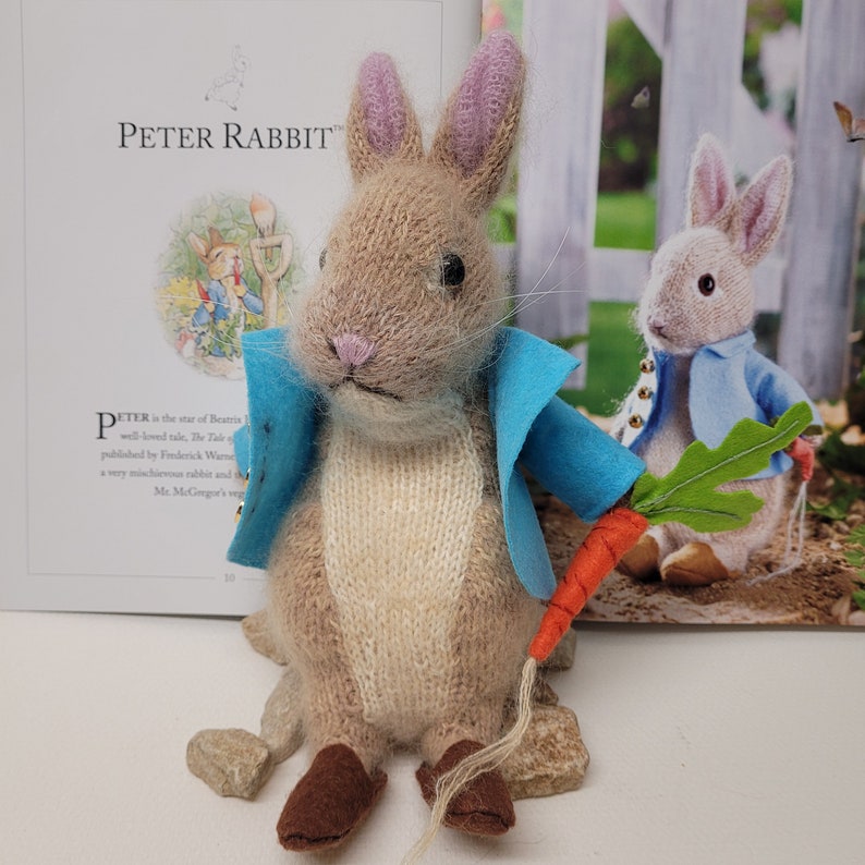 Peter Rabbit, Straight From Beatrix Potter's Tales, Hand Knitted, Model ...