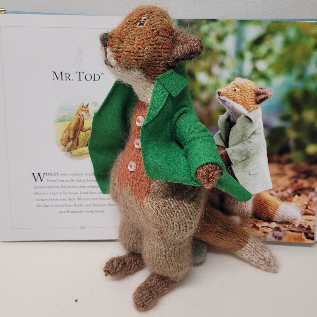 Mr. Tod, From the Tales of Beatrix Potter, Hand Knitted, Pattern by ...