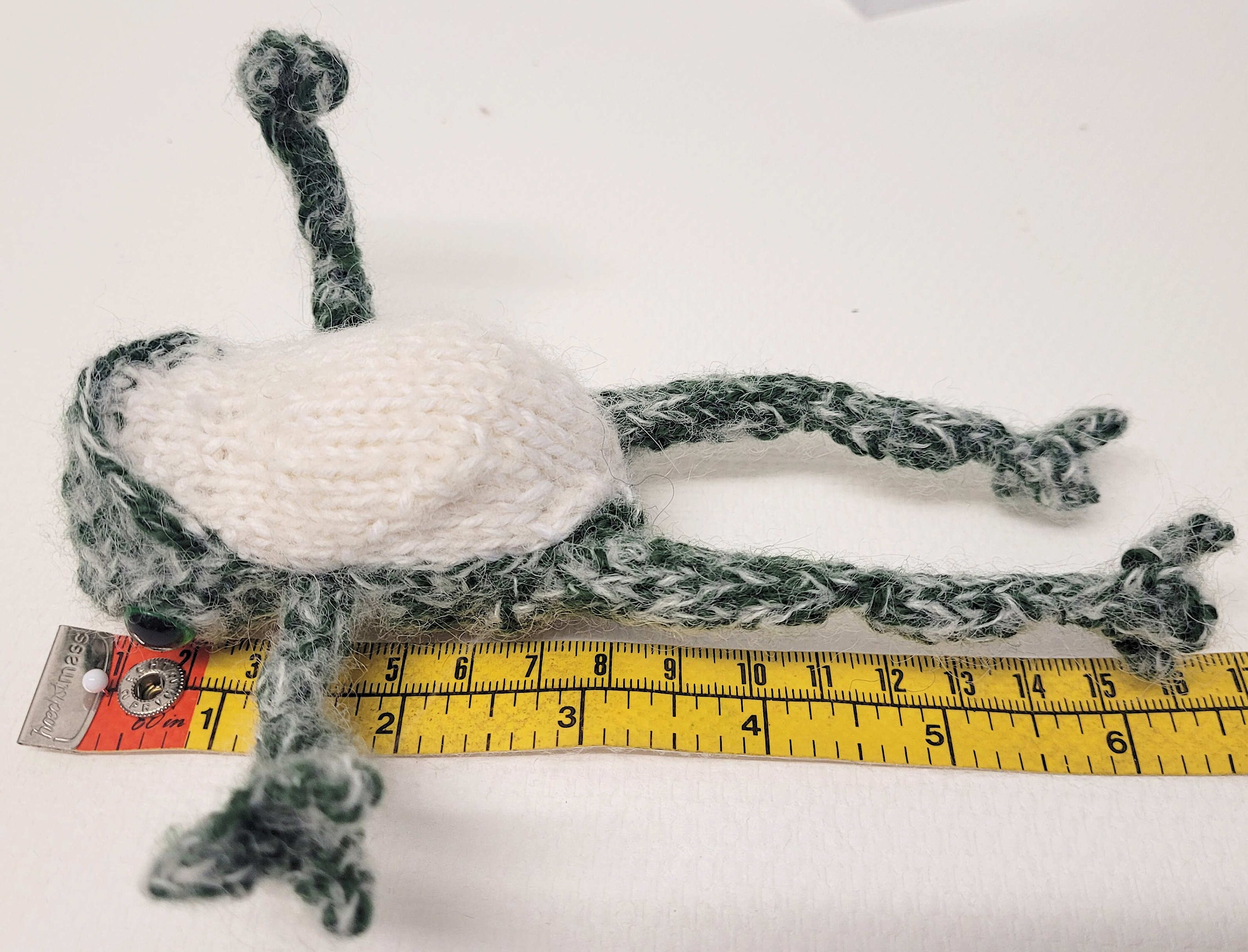 Handknitted Frog for Your Collection: It Wears Pajamas and - Etsy