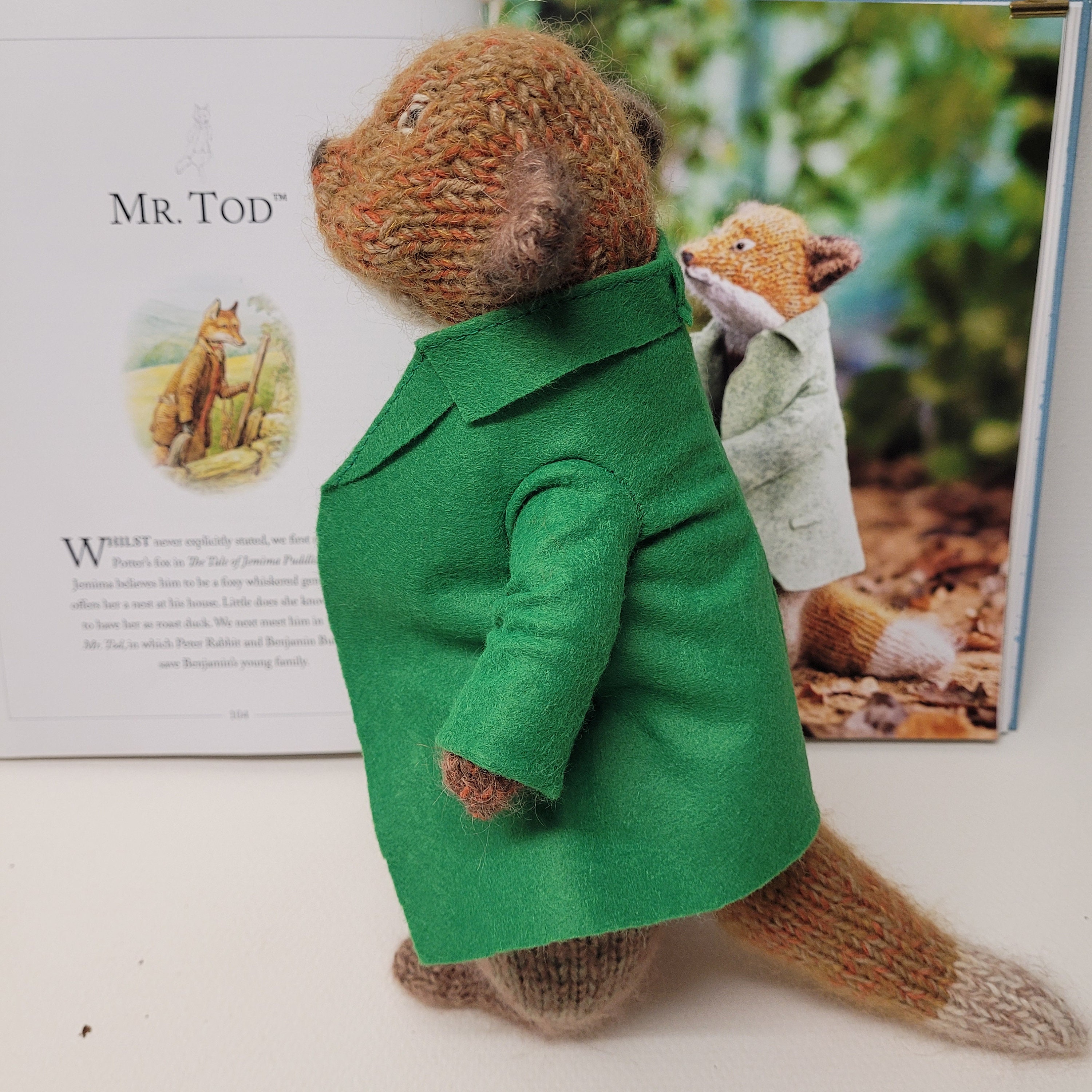 Monsieur Tod mr. Tod, From Beatrix Potter's Tales, Hand Knitted, Model ...