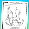 Advent Activity Placemat, Coloring Page Activity for Kids, Christian ...