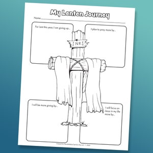 Printable Lent Journey Worksheet | Digital Download - Etsy