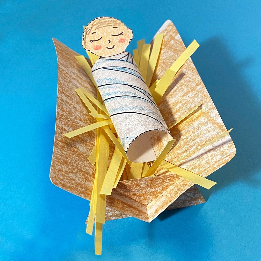 Printable 3D Good Deeds Advent Display Set Preparation Baby Jesus ...