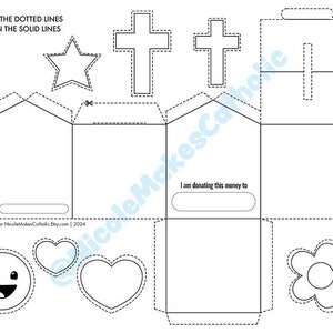 Printable Donation Box Paper Craft Activity | Digital Download - Etsy