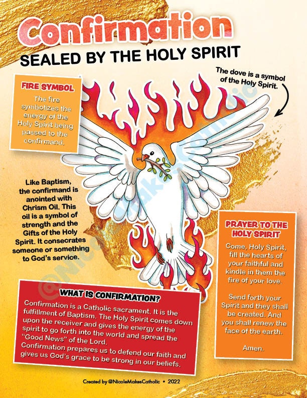 Printable Confirmation Full Color Fact Sheet | Digital Download - Etsy