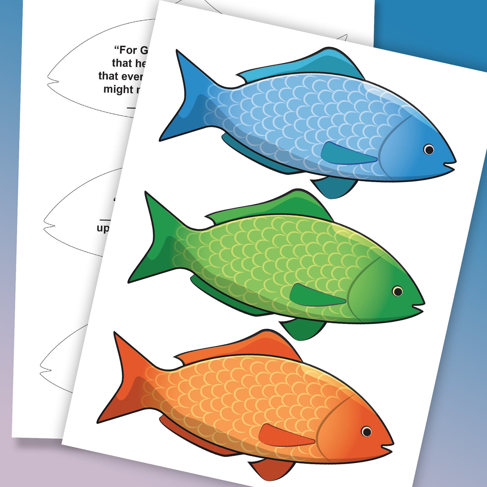 Printable Bible Verse Search Fishing Activity | Digital Download - Etsy