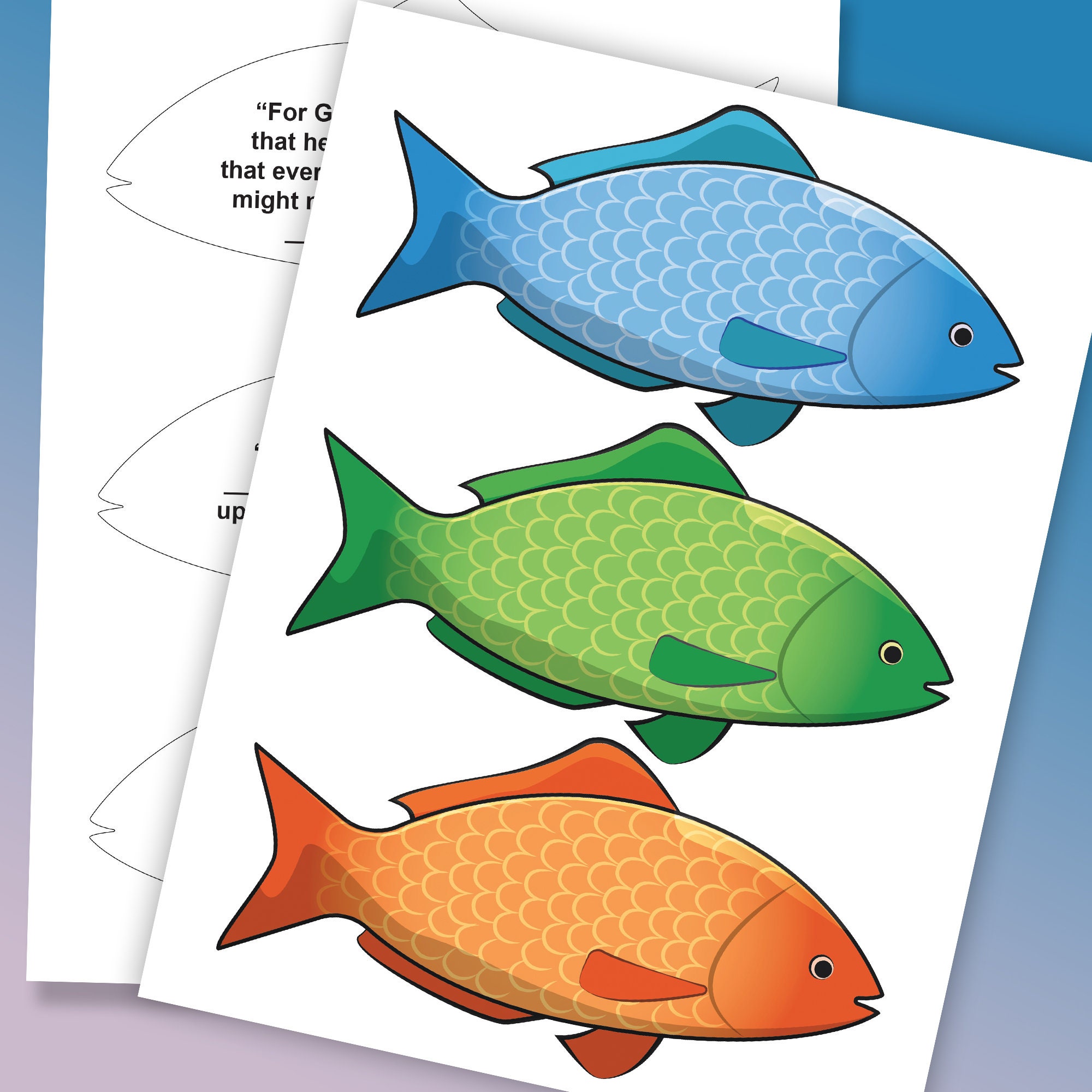 Printable Bible Verse Search Fishing Activity | Digital Download - Etsy