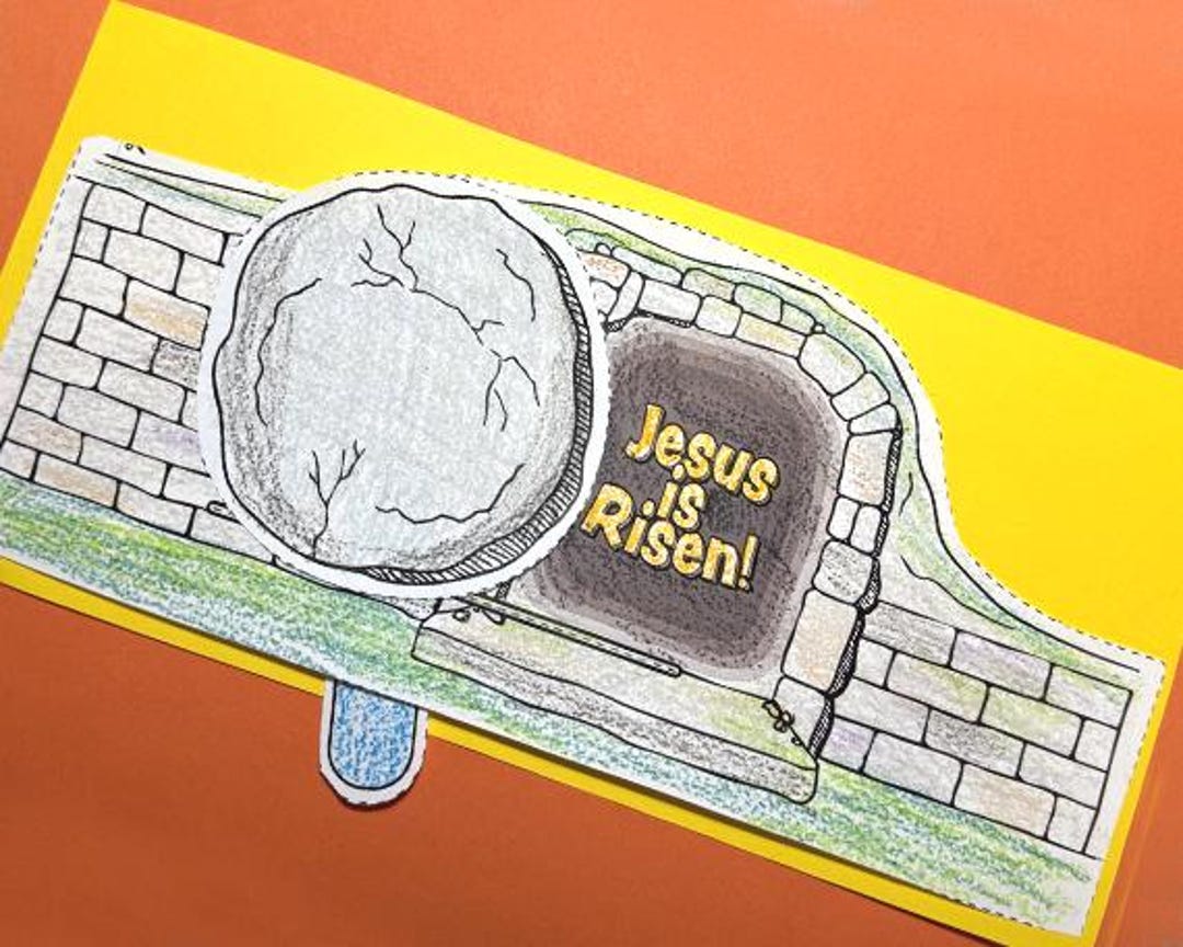 Printable Easter Jesus' Tomb Resurrection Worksheet | Digital Download ...