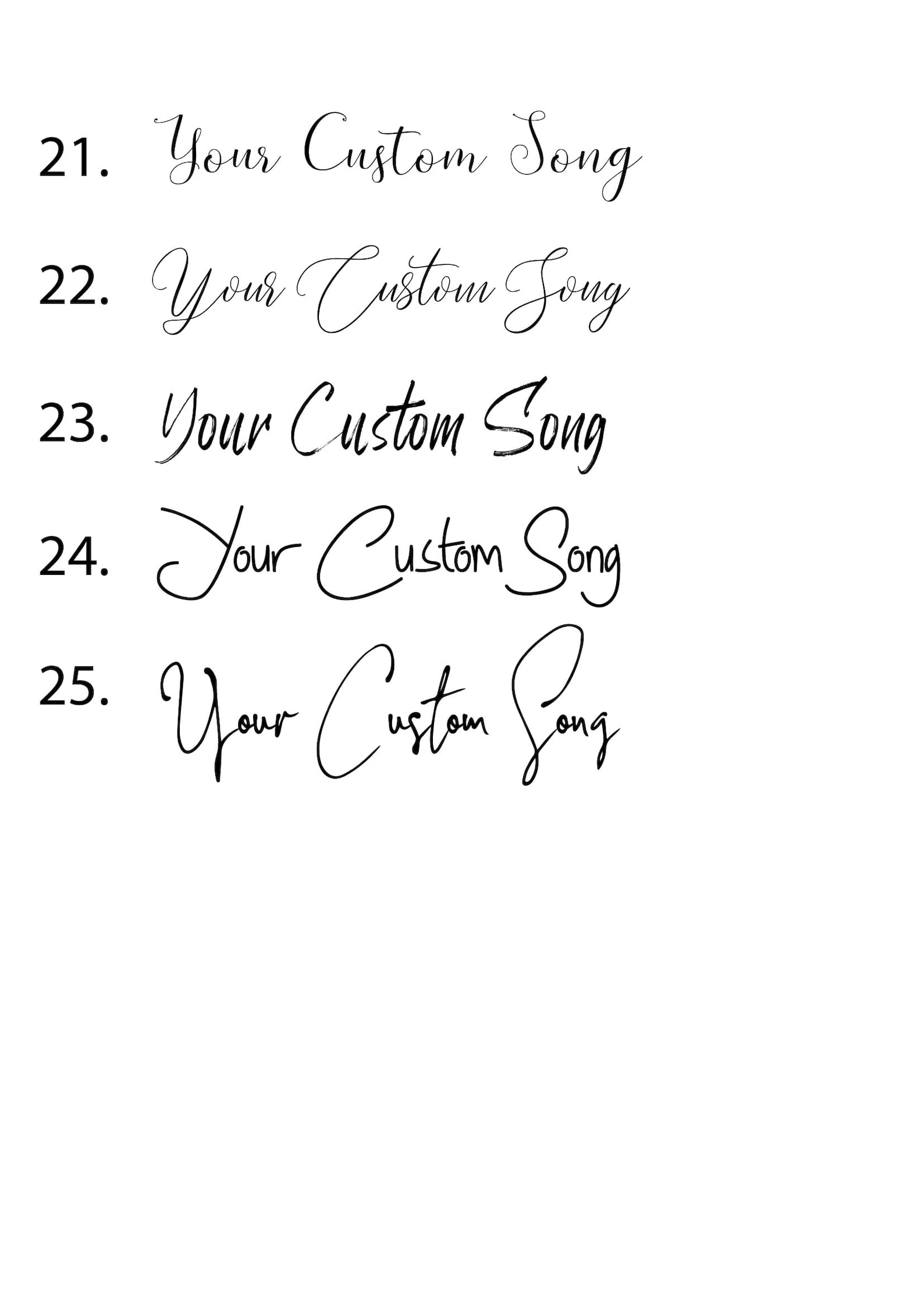 Printable Custom Music Sheet Custom Song Anniversary Gift - Etsy