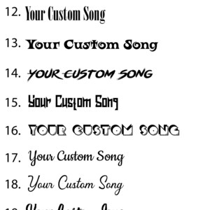 Printable Custom Music Sheet Custom Song Anniversary Gift - Etsy