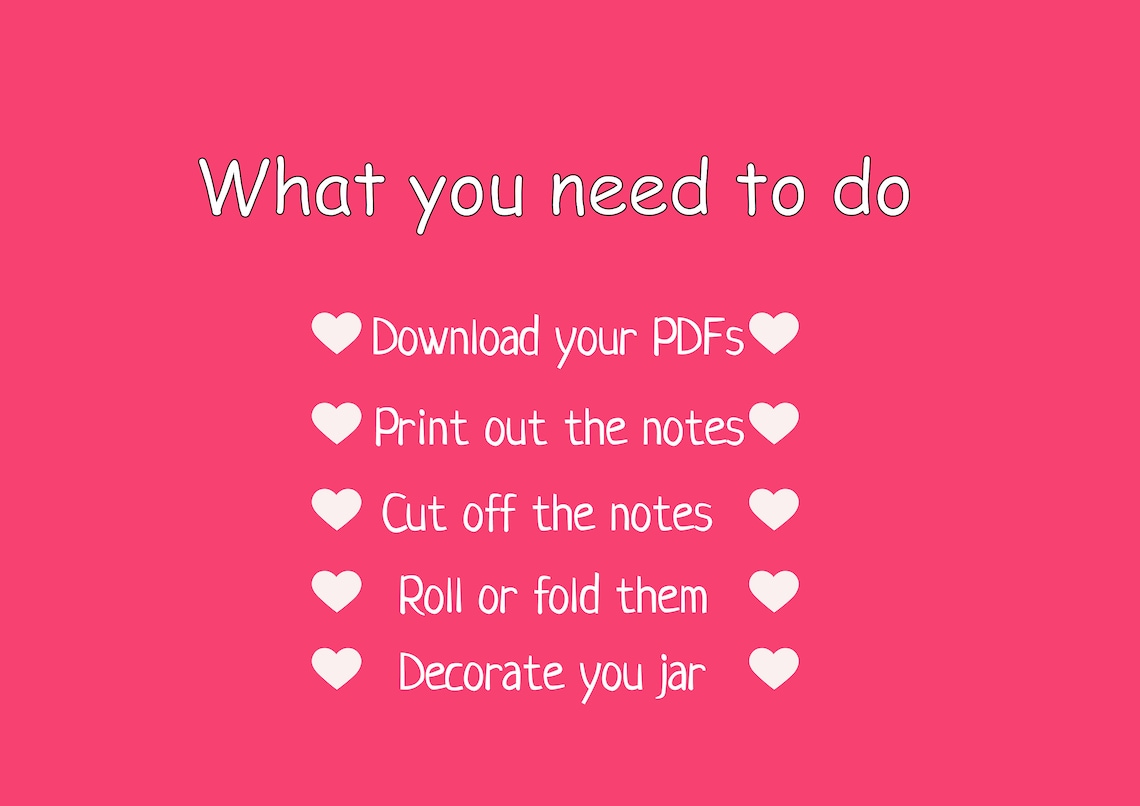 100 Love Notes PDF, 100 Days of Love Notes Cards, Valentine’s Day Notes ...