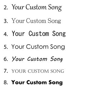 Printable Custom Music Sheet Custom Song Anniversary Gift - Etsy