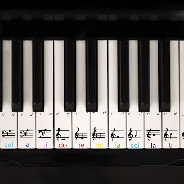 Printable Piano Keyboard Stickers - Etsy