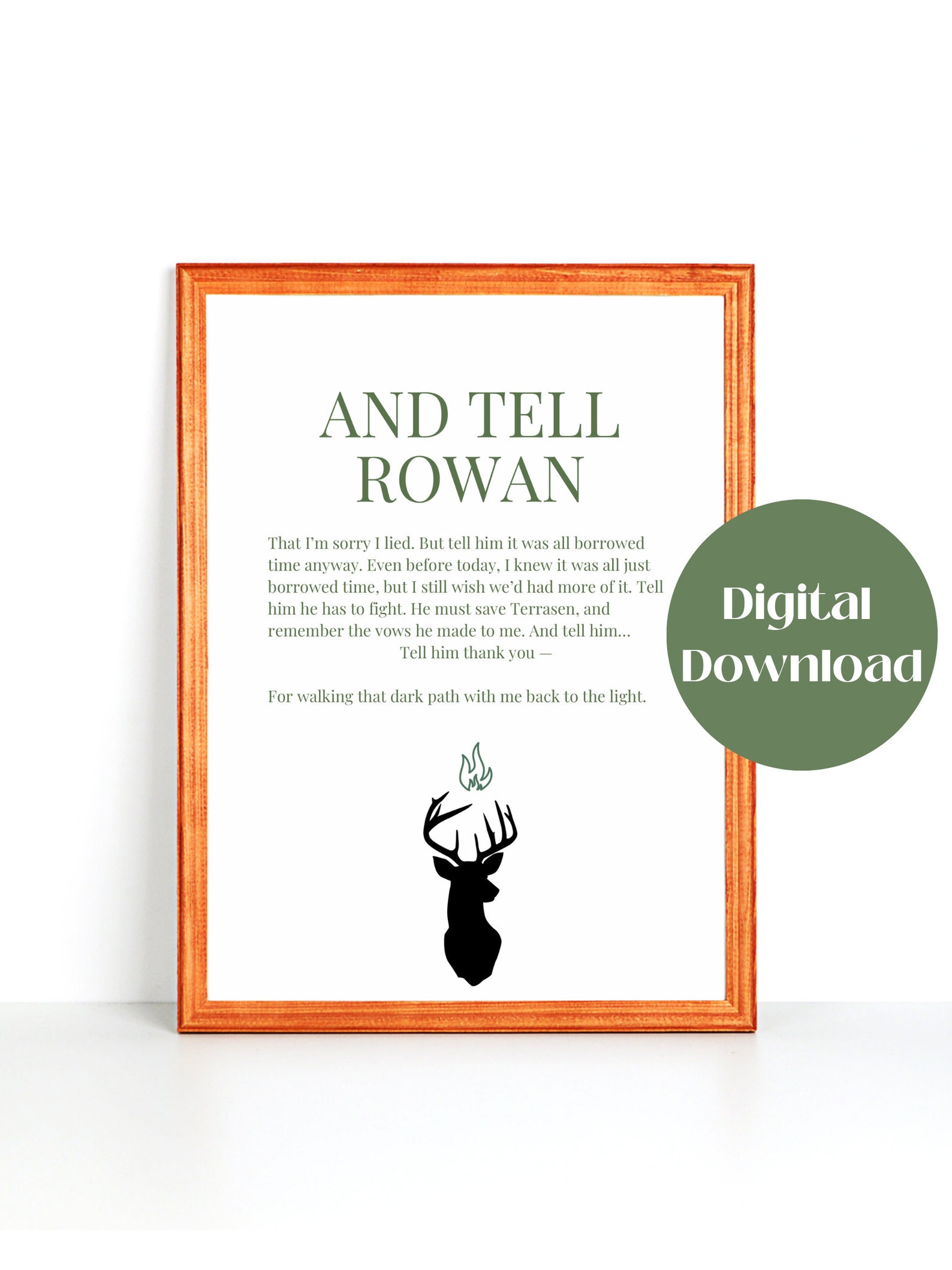 Rowan Digital Download | Throne of Glass | TOG | Fireheart | SJM ...