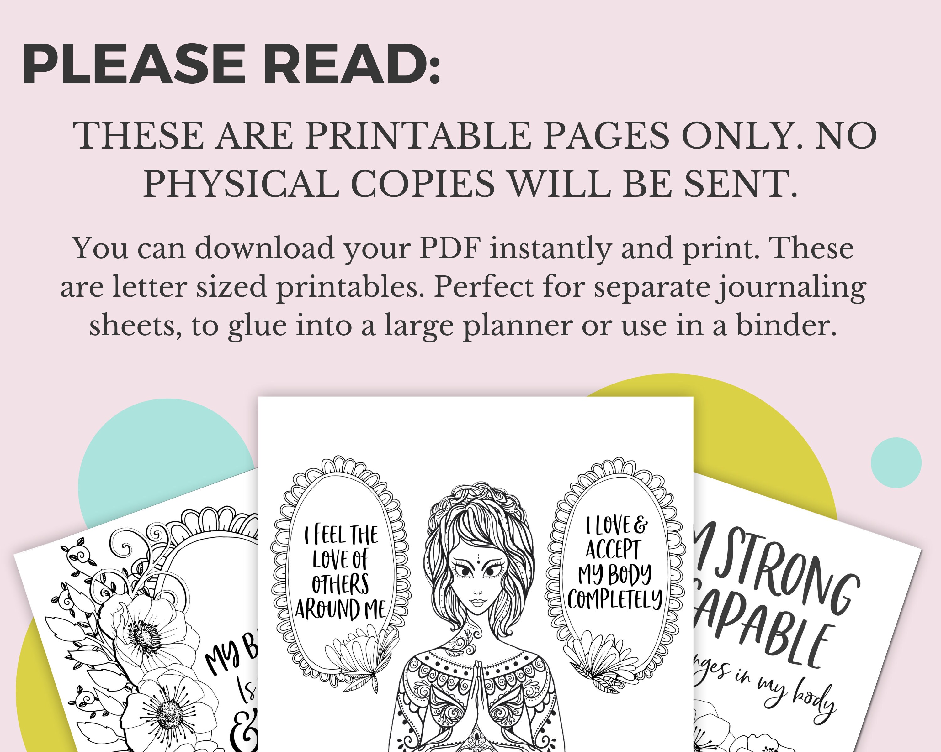 Birth Affirmation Coloring Pages | Pregnancy Coloring Pages - Etsy