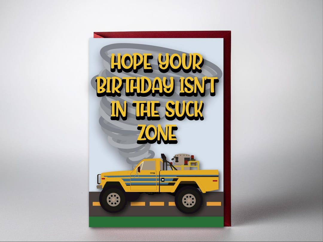 Funny Twister Birthday Card Printable | 90s Movie Digital Download ...
