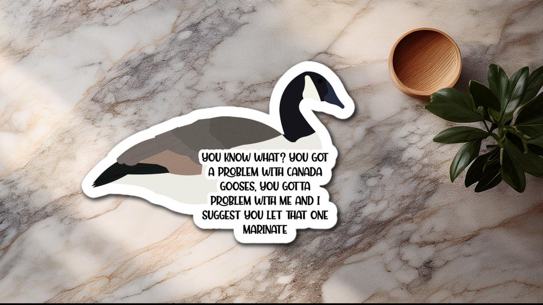 Letterkenny TV Show Sticker | “problem With Canada Gooses” Funny ...