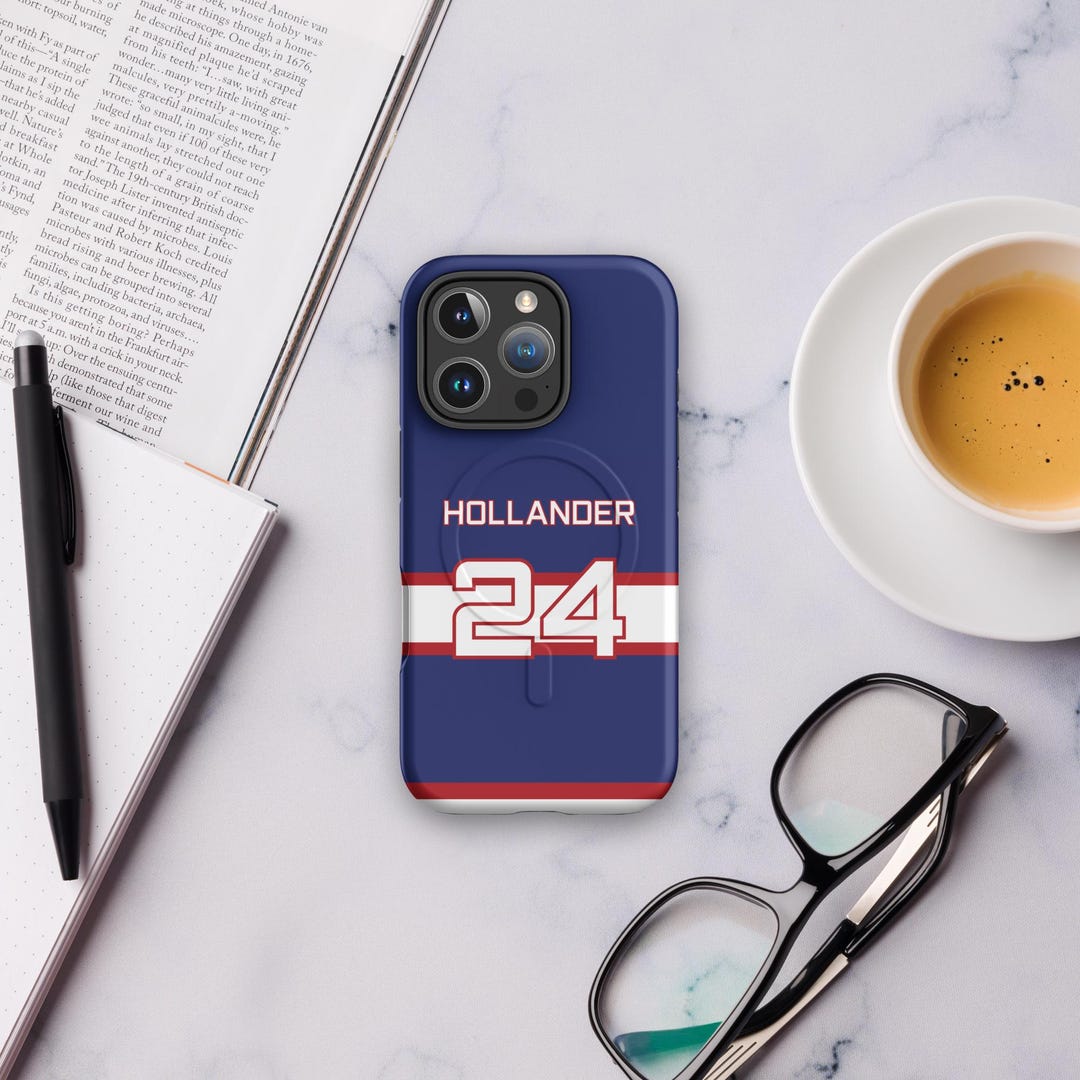 Shane Hollander 24 Jersey Magsafe iPhone Case | Tough Phone Case ...
