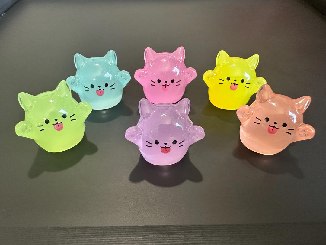 Glow in the Dark Ghost Cat Cover Minders - Etsy