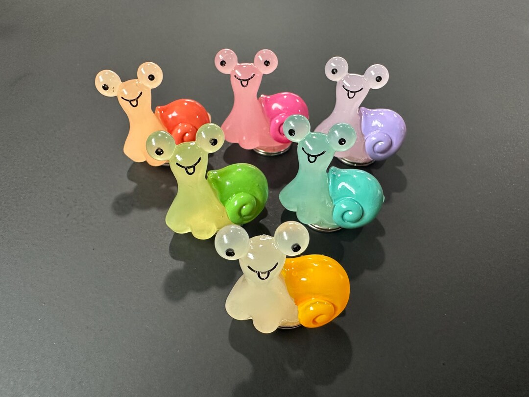Glow in the Dark Smiley Snail Diamond Painting Cover Minders - Etsy