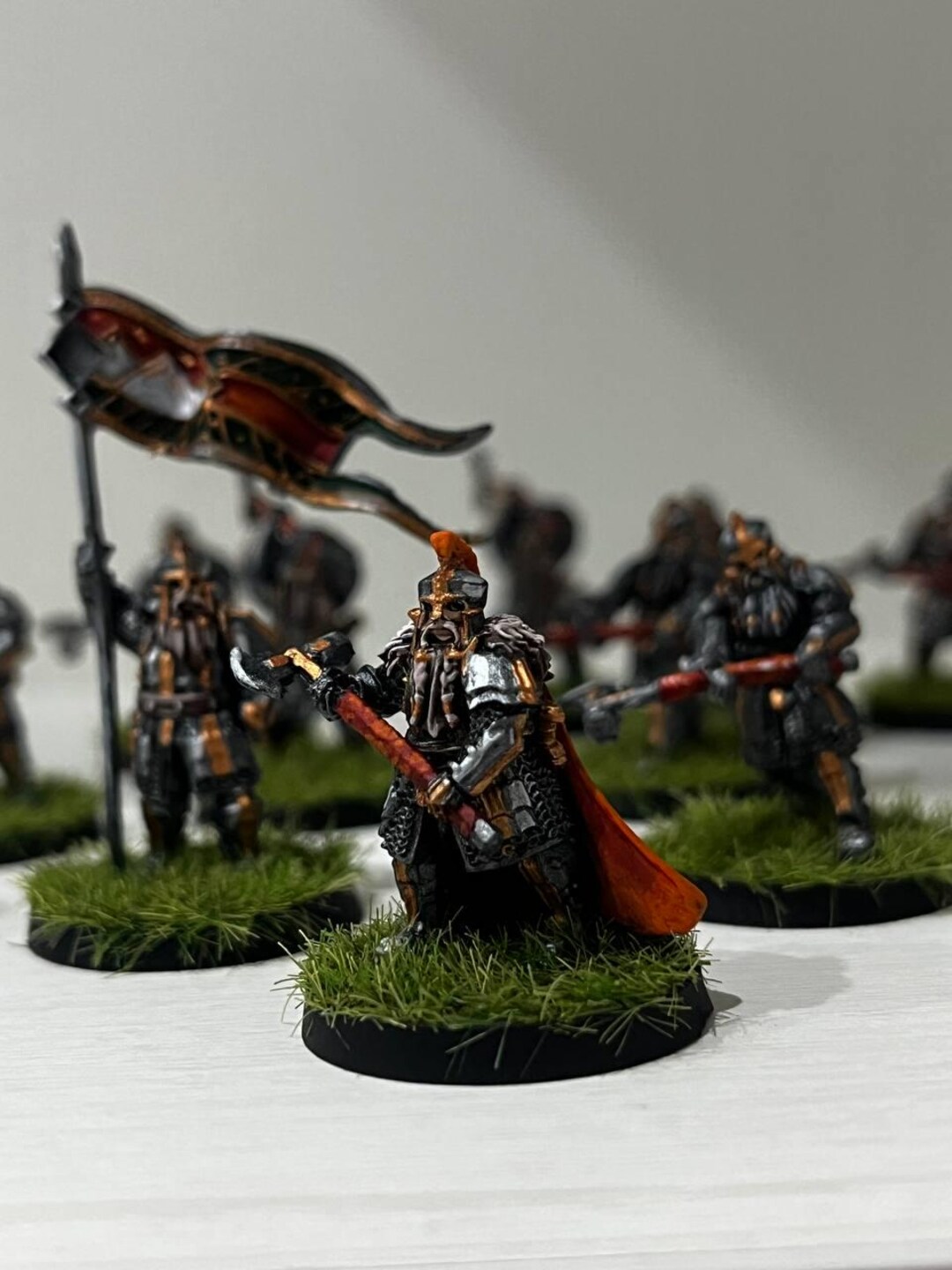 Iron Hills Dwarf Warriors With Mattocks Warband Painted 14 Miniatures ...