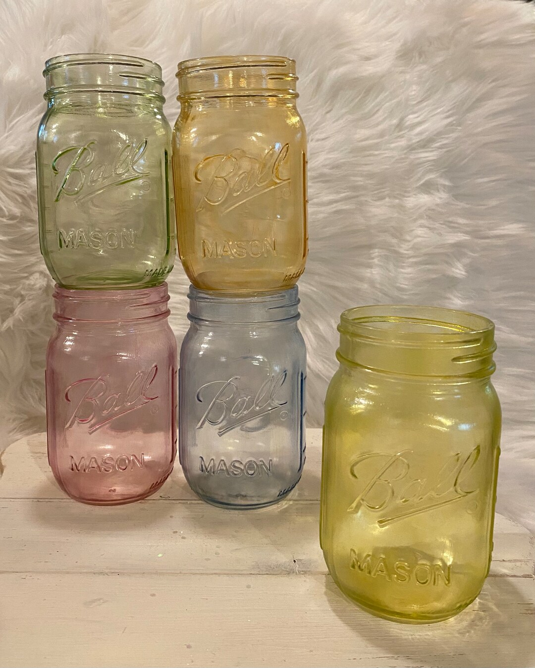 Sea Glass Mason Jars - Purple Now Available - Etsy