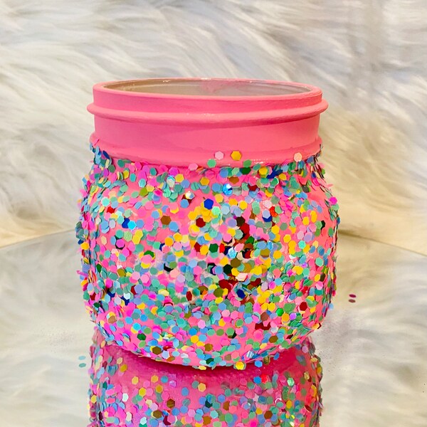 Glitter Mason Jars - Etsy