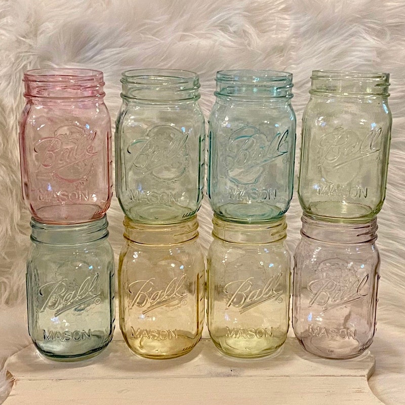 Peach Mason Jars - Etsy