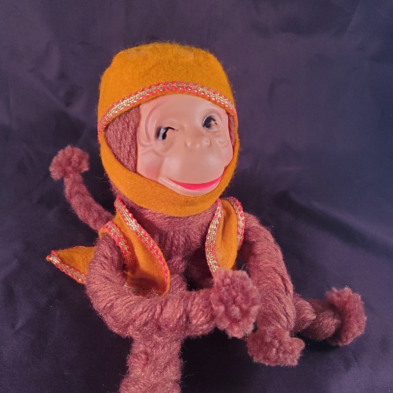 1950s Stuffed Monkey - Etsy