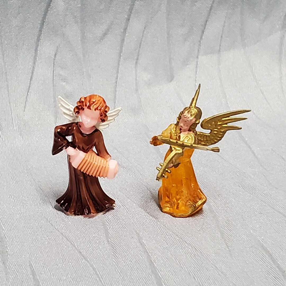 Vintage Plastic Angel Figures - Etsy