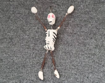 Folk Art Skeleton - Etsy