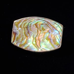 Vintage Ariki Ataahua Sterling Silver Paua Abalone Brooch New Zealand ...