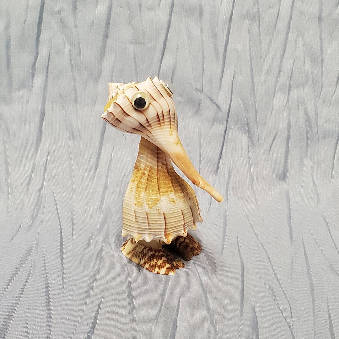 Vintage Seashell Bird Sculpture - Etsy