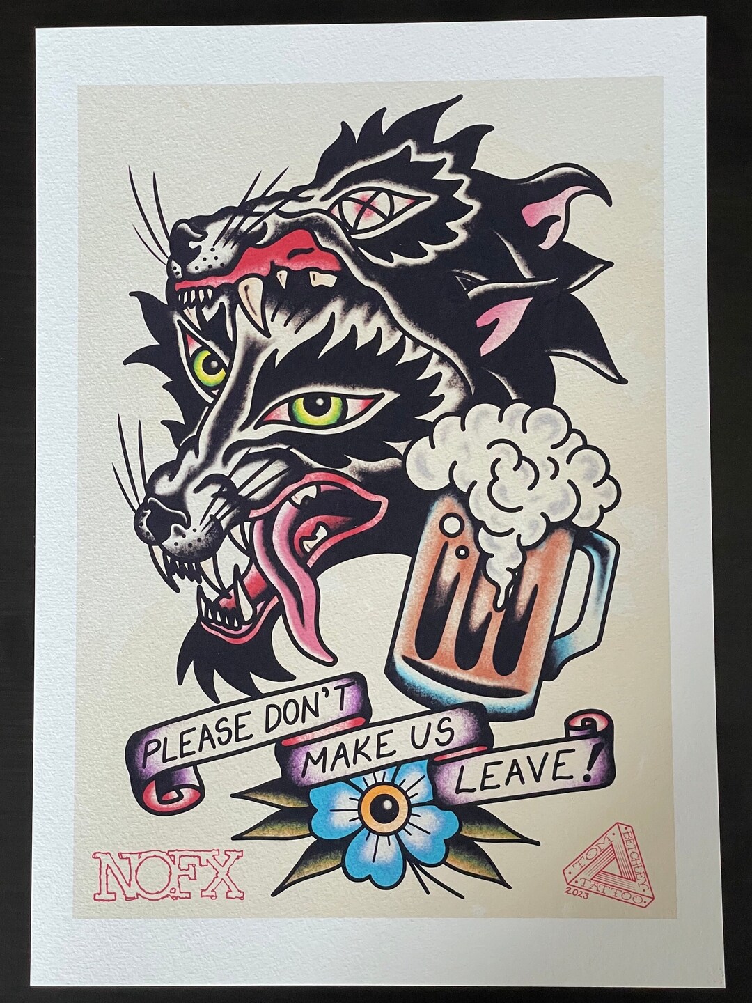 NOFX “seeing Double at the Triple Rock” Inspired A4 High Quality Tattoo ...