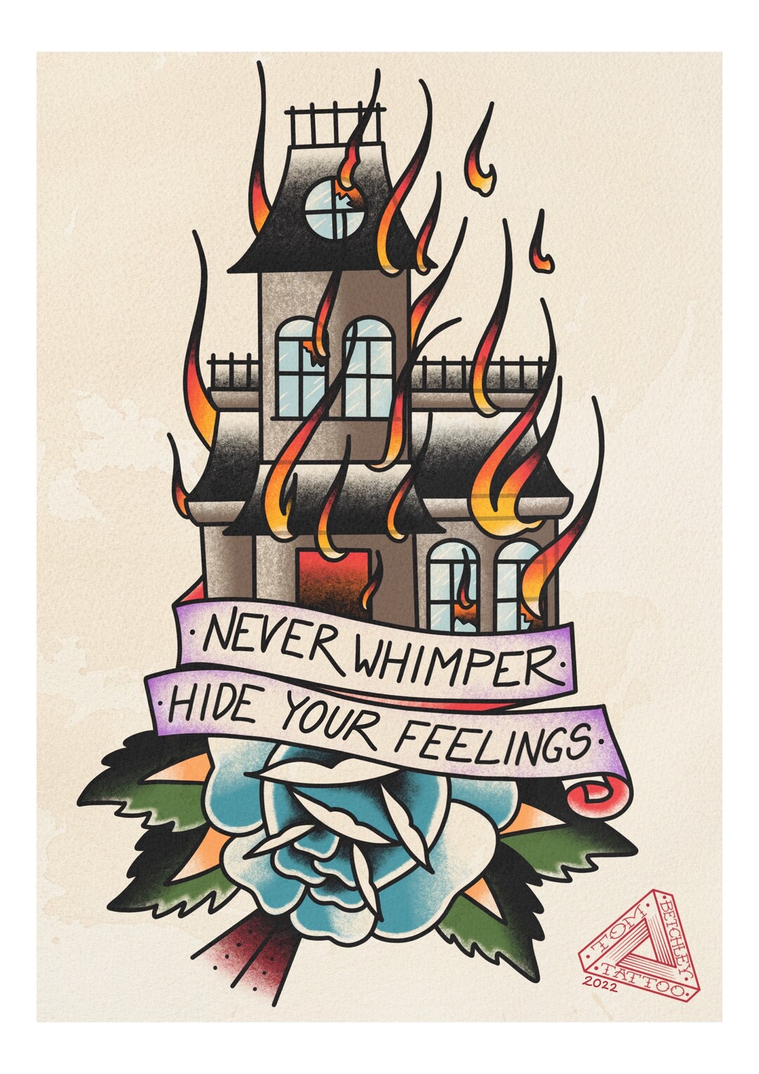 Samiam stepson Inspired A4 High Quality Tattoo Flash Style Print - Etsy