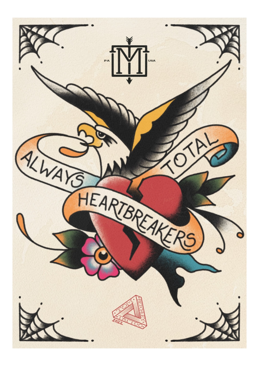 The Menzingers “lookers” Inspired A4 High Quality Tattoo Flash Style ...