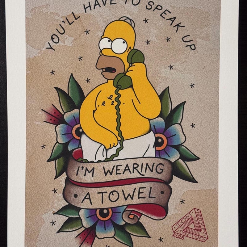 The Simpsons Flash Art - Etsy