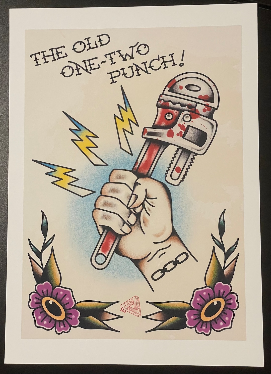Bioshock Inspired “one-two Punch” Tattoo Flash Style A4 High Quality ...